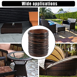 459 FT Long Size Rattan Fix Kit - Wicker Repair Material Rattan Repair Kit with Premium New Materials Wicker Repair Supplies for Rattan Chair Sofas Screens and Storage Basket