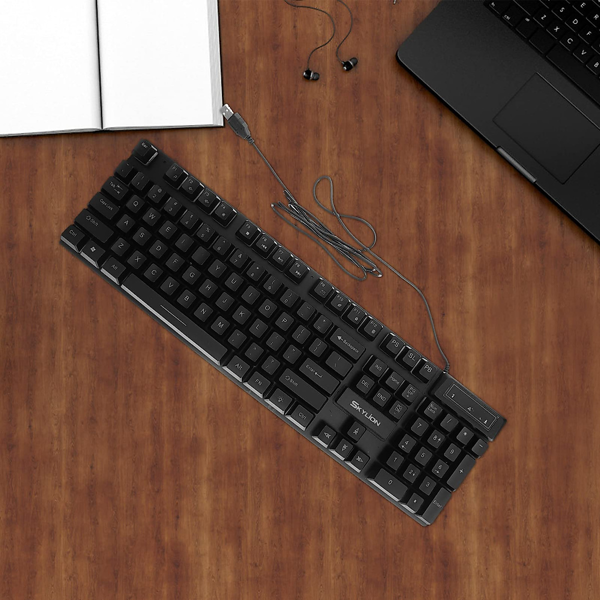 OSALADI 1 Set Keyboard and Mouse Set RGB Backlight Backlit Gaming Keyboard Replacement RGB Keyboard Office Keyboard Wired Keyboard and Black Laptop Modern keycaps pbt USB abs h600