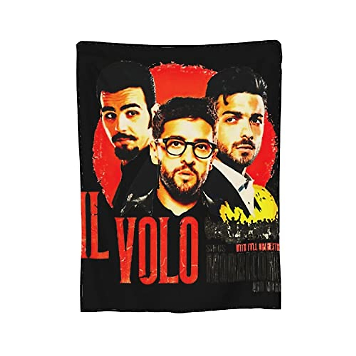 Il Singer Volo Band Sings Morricone Throw Blanket Soft Cozy Flannel Blankets Decor for Bed Couch Living Room Travel Outdoor 50"X40"