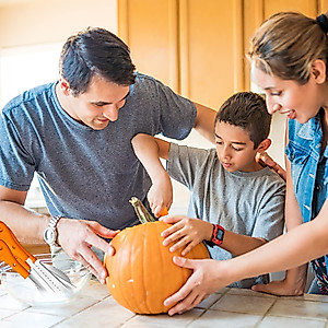 Dolirapa Mural Wall Art Pumpkin Carving Kit with Pack - 6 PCS Professional Carving Tools Jack O Lantern Party Stainless Steel Pumpkin Knife Cutting Tool Set,With Thick Handbag