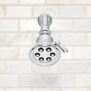 Speakman S-2254 Retro 3-Setting Shower Head for Stylish Bathroom Décor, 2.5 GPM, Polished Chrome
