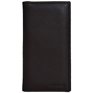 Leather Checkbook Cover for Men & Women - Duplicate Checks - RFID Blocking - Slim Wallet with 5 Card Holder Slots - Personal & Business Checks - Standard Register - Accessory Gifts for Him, Her