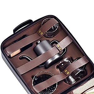 WFHTU Coffee Gift Box Set Grinder Hand Pot Glass Drip Filter Household Coffee coffee Coffeeware