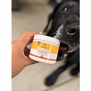 Omega-3 Fish Oil for Dogs by Pawsomely Healthy - High in EPA, DHA - Allergies, Itching, Shedding - Supports Immune System, Skin, Coat, Heart, Joints - 90 Powder Capsules