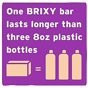 BRIXY Conditioner Bar for Hydration & Softness, All Hair Types, pH Balanced & Safe for Color Treated Hair, Vegan & Plastic-Free (1 Count, 4 oz) - Coconut Vanilla