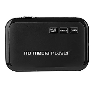 HDMI Video Player,Mini 1080P HDMI Video Player VGA AV Video Media Player TV Box HD Video Player 100-240V for Car(US)