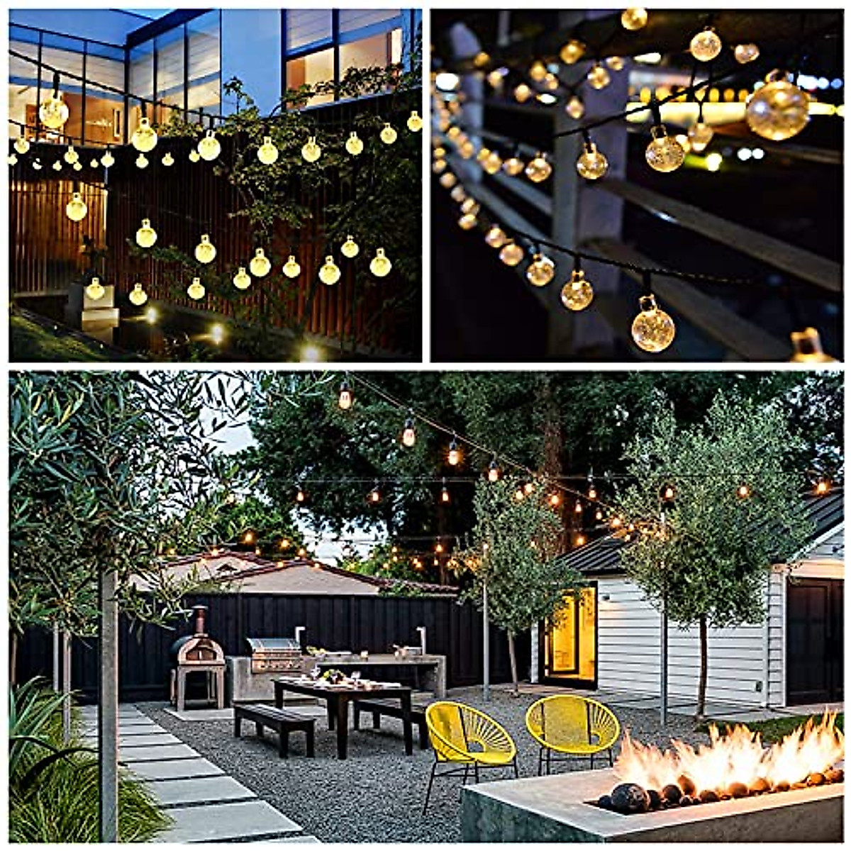 Keeimp String Light Hanging Kit,164 Ft Nylon Coated Stainless Steel 304 Wire Rope, String Lights Suspension Kit,Outdoor Light Hanging Kit