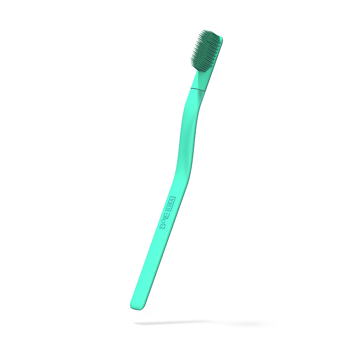 Boie USA Fine Toothbrush - Soft Bristles, BPA Free, Perfect for Sensitive Teeth, Long Lasting, Recyclable, Extra Soft Toothbrush for Adults (Mint)