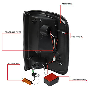 DNA MOTORING TL-F15004-LED-3D-BKSM-G2 LED 3D Tail Light Assembly Driver & Passenger Side [Compatible with 04-08 Ford F150 Lobo]