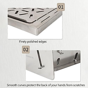 Camping Fire Pit, Foldable Campfire Grill with Storage Bag, Barbeque Grill, Lightweight Camping Grills, Camping Campfire Grill for Fireplace Outdoor Bbq Camping Fire Pit Stainless Steel Grills