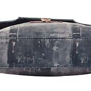 Mona B. Recycled, Upcycled Vintage Canvas Collection with Vegan Leather Trim Keyed-Crossbody