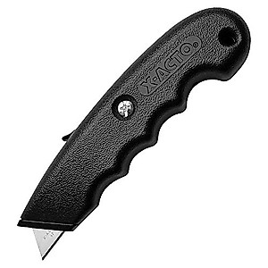 X-ACTO SurGrip Retractable Metal Utility Knife, Black (X3274)