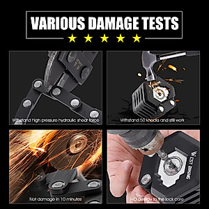 West Biking Folding Bike Lock - Compact Bicycle Lock with 3 Keys, Lightweight Bicycle Foldable Lock with Mounting Bracket, Bike Lock with Anti-Theft Alloy Steel