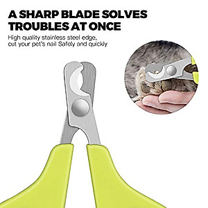 JAZZZNAP Cat Nail Clippers, Professional Claw Trimmer & Pet Nail Clippers for Cat, Puppies, Birds and Bunny etc, Good Design with Non-Slip Handle