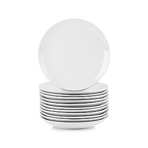 10 Strawberry Street 7.5" Catering Coupe Salad/Dessert Plate, Set of 12,White