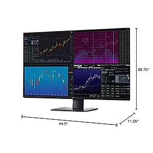 Dell UltraSharp U4320Q 42.5" 4K UHD LED LCD Monitor - 16:9 - Black