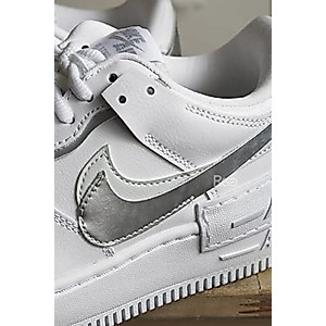 Nike Air Force 1 Shadow Womens White/Metallic Silver Size 6
