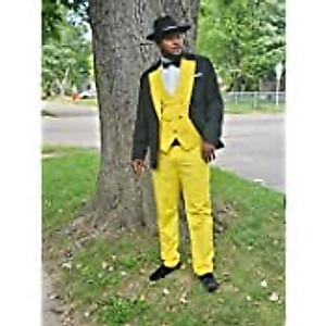 Big and Tall Mens Tuxedo Suits Slim Fit 3 Piece Formal Skinny Wedding Tux Ginger