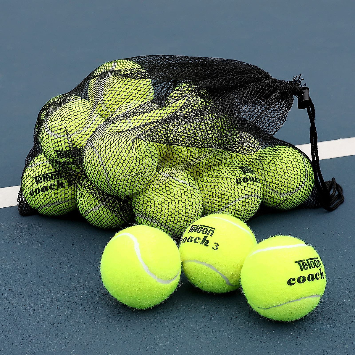 Teloon tennis balls (Regular color-18pcs)