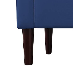 Msaleen Small Sofa Mini Couch Loveseat – Blue Couch Sofa Button Tufted Couch, Mid Century Small Loveseat 2-Seater Contemporary Modern Sofas Small Loveseat for Small Space Navy Blue Accent Love Seat