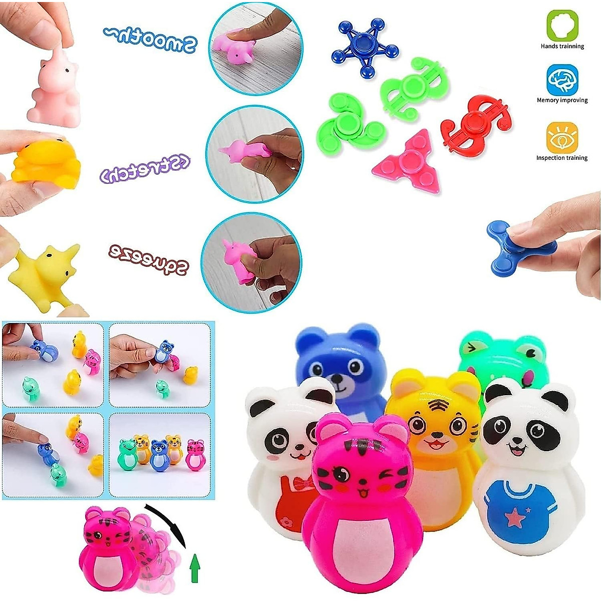 52 Pcs Party Favors for Kids 4-8, Birthday Gift Toys, Goodie Bag Stuffers, Treasure Box Carnival Prizes, Gifts Classroom, Pinata Bags Filler Boys and Girls 8-12
