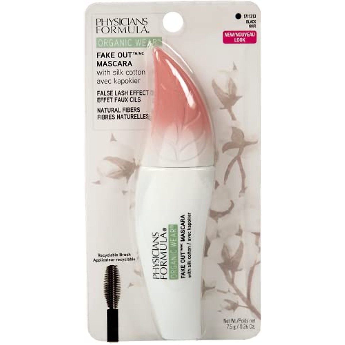 Physicians Formula Organic Wear All Natural Fake Out Mascara Black, Dermatologist Tested