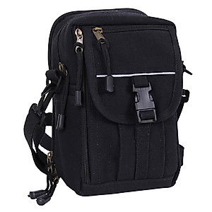 Rothco Heavyweight Classic Canvas Passport Travel Pouch, Black