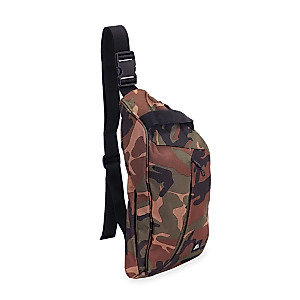 Everest unisex adults Woodland Camo Daily Sling Bag, Woodland Camo, One Size US