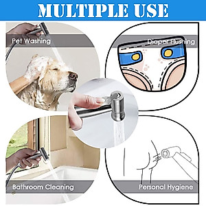 AITUOSI Bathroom Faucet Sprayer Attachment, Wall Mount, Polished