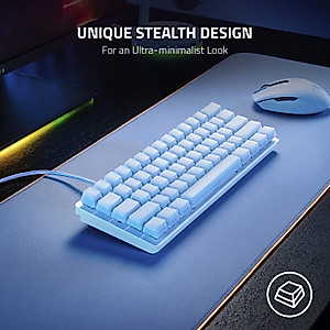 Razer Phantom Keycap Upgrade Set: Unique Stealth Design - Translucent Sides - Bottom-Lasered Legends - Keycap Removal Tools & Stablizers - Universal Compatiability - White