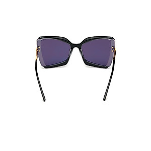 Tom Ford FT0766 03A Black FT0766 Butterfly Sunglasses Lens Category 3 Size 63mm