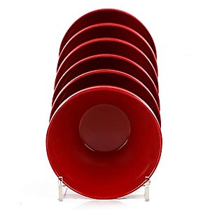 Calypso Basics by Reston Lloyd Melamine Bowl, Set of 6, Red
