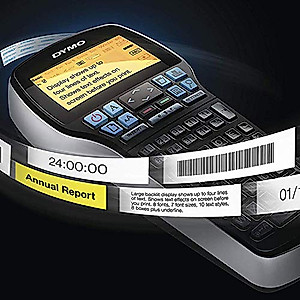 DYMO Label Maker with Adapter | LabelManager 420P High-Performance Label Maker, Rechargeable, PC and Mac Connectivity, Bright Backlit Display, Easy-to-Use, Portable, For Home & Office Organization