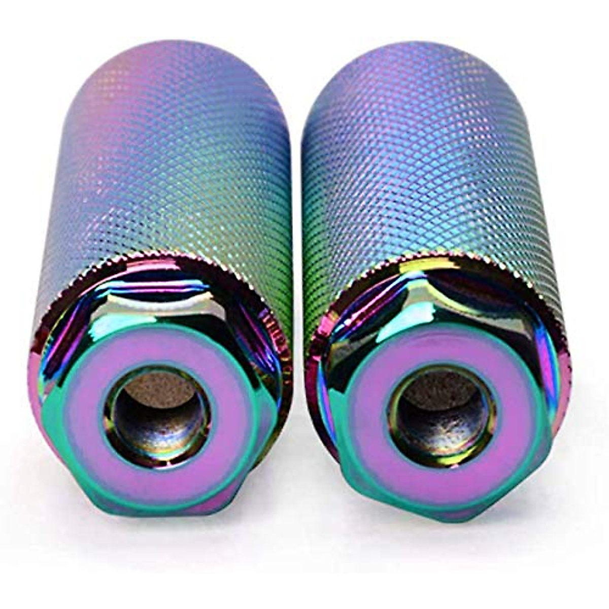 Bike Pegs, 2Pcs 26 Teeth Aluminum Alloy Anti-Skid Pegs for BMX Mountain Bike Cycling Rear Stunt Pegs Fit 3/8 inch Axles