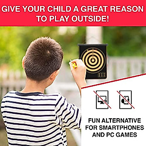 FUNGENIX Magnetic Dart Board for Kids - Indoor Outdoor Darts Game, 16pcs Magnetic Darts, Double Sided Board Games Set, Best Toys Gifts for Teenage Age 5 6 7 8 9 10 11 12 13 14 15 16 Years Old Boys