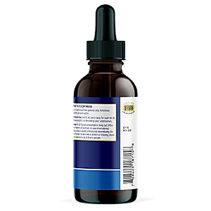 Rx Vitamins Liquid NutriCalm Cat & Dog Anxiety Relief - Dog Sleep Aid - Cat Calming Supplement - Dog Bark Control & Stress Relief - Salmon Flavor - 4 oz