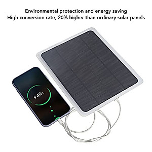 Solar Charging Panel, 20W 12V Solar Panel Car Battery Charger Trickle Charger Maintainer with Alligator Clip Adapter for Boat Car Truck Lawn Mower RV Motorcycle Automotive