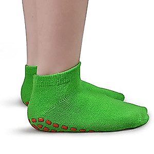 Tphon Non Slip Kids Trampoline Socks Anti Skid Socks with Grippers for Toddler Children Grip Socks for Boys Girls