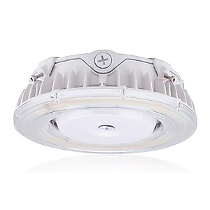 RuggedGrade Color Selectable 30K/40K/50K - Radium II Series - 8,200 Lumens - 55 Watt - LED Canopy Light - White Housing - DLC Premium 5.1
