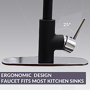 Westbrass KS18A-26 21" Commercial Kitchen Faucet with Dual Function Open Coil Pull Down Sprayer and 1-Lever Handle, Polished Chrome