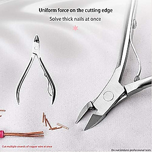 JIUKE Professional Nail Care Manicure Set of 9Pcs,Stainless Steel Pedicure Tool,Finger File Nail Clippers Grooming Kit,With Pink Travel Size Case for Women