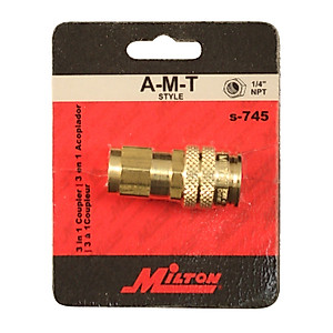 MILTON S-745 1/4 FNPT AMT Style Coupler (Pack of 2)