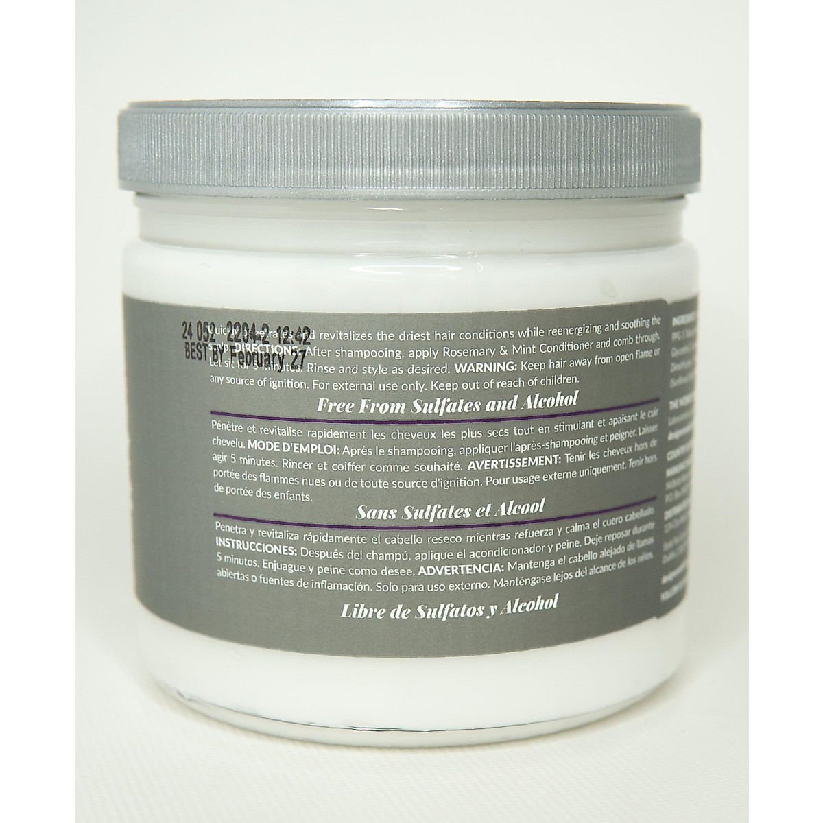 Design Essentials Rosemary & Mint Stimulating Super Moisturizing Conditioner, 32 Ounce Container