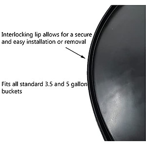 6 in. Wide Lip Bucket Basket (Pack of 6) | 5 Gallon Bucket Lids for DWC, Net Pots for Hydroponics + Twin Canaries Chart