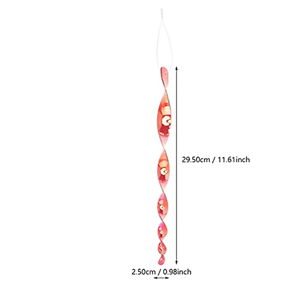 Cabilock 8Pcs Bird Blinder Reflective Hanging Decoy Pendant Sparkly Holographic Deterrent Bird Device for Orchard Garden 30CM Mixed Color