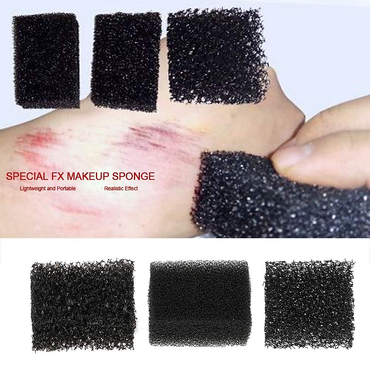Mysense Stipple Sponges,Special Effects Makeup tool,3 kinds of hole,for adding freckles,texture,FX Makeup,9 pack