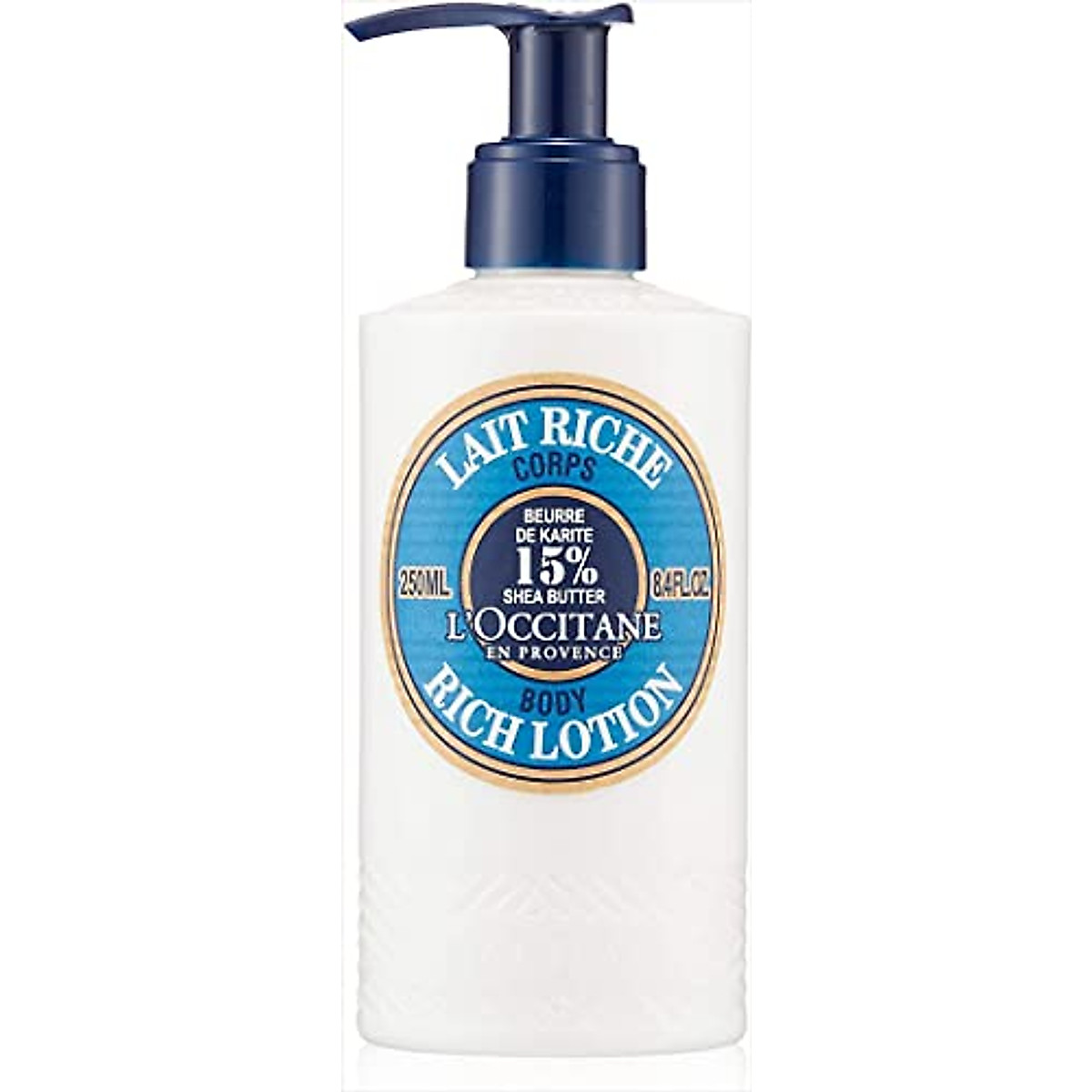 L'Occitane Moisturizing 15% Shea Butter Body Rich Lotion | Nourish and comfort | Protects skin from dryness | 8.4 Fl Oz