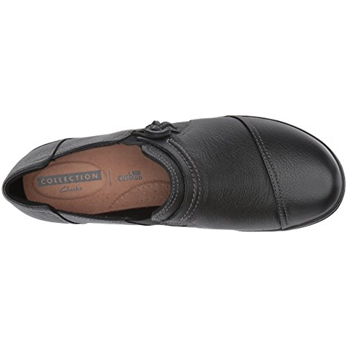 Clarks Women's Cheyn Madi Loafer, Black Tumbled Leather, 8.5 M US