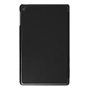 for Amazon Kindle Fire HD8 7th 8th Generation (2017/2018 Release Version) Tablet Cover,Ultra Slim Lightweight Folio Stand Leather Case for Kindle Fire HD 8 7th 8th Gen 8inch (Fd-Black)