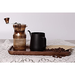 TEMINO Walnut Tray Wood Serving Tray Small Wooden Tray Rectangle Wood Tray for Bathroom, Kitchen, Centerpiece, Decor, Coffee Tray Tea Tray(11.8x5in)